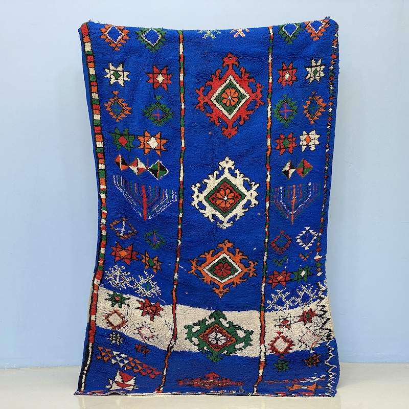Blue Moroccan Rug - Etsy