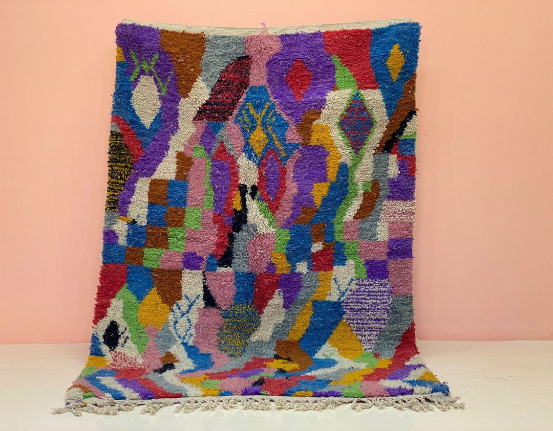 Multi Colorful Custom Berber Rug-8x10 Large Custom Rug-fabulous Custom ...