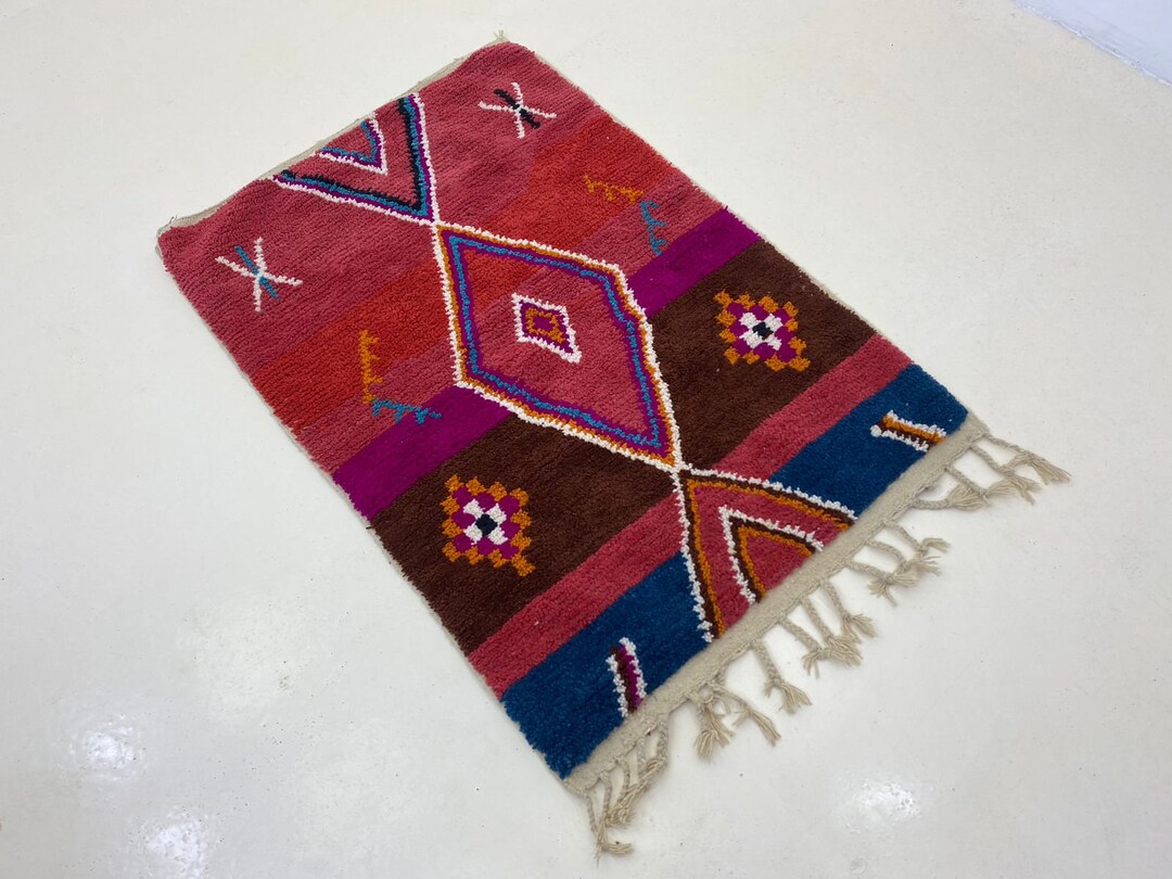 Moroccan Wool Carpet 4x3-amazing Wool Carpet-carpet Ready to Ship ...