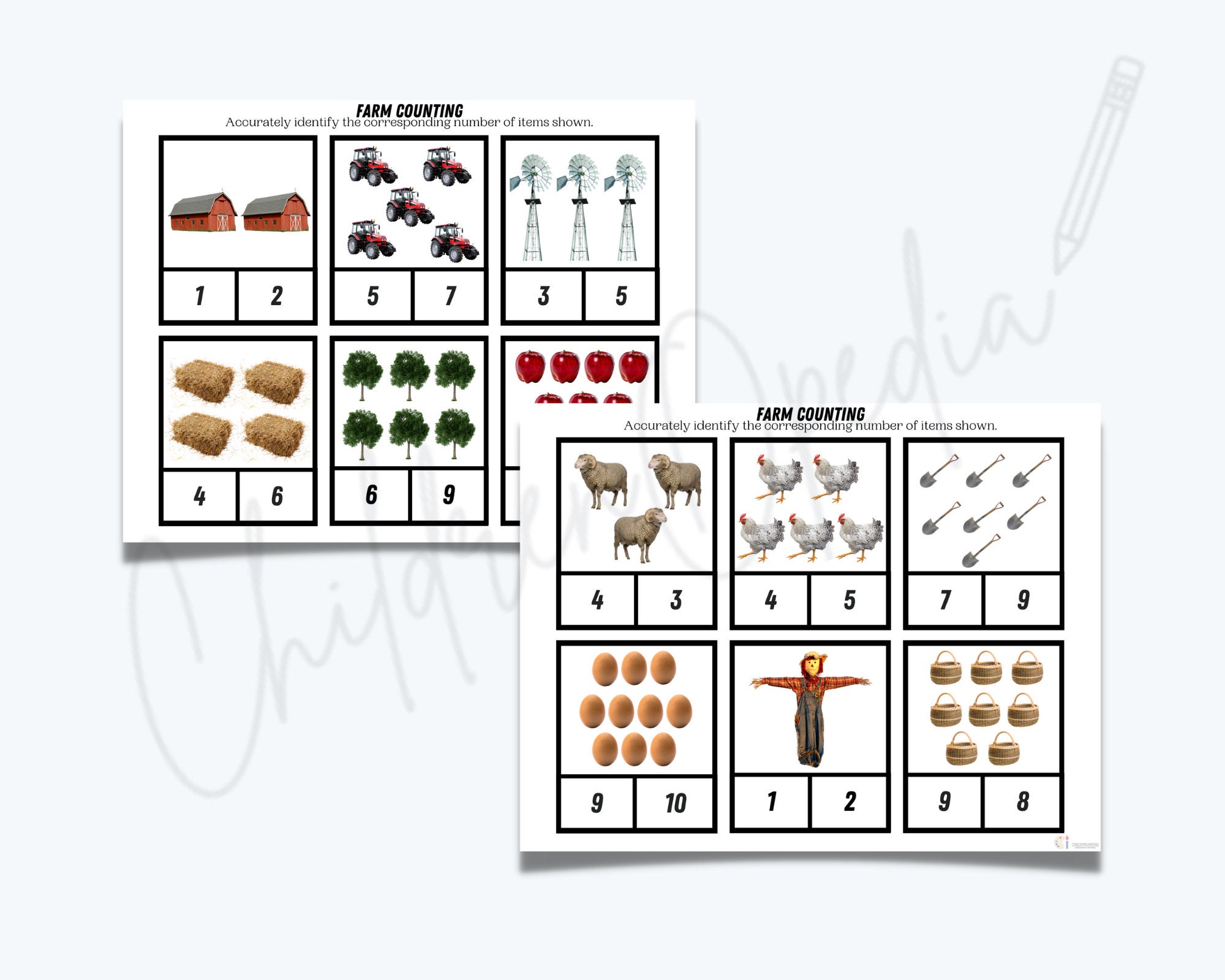 Montessori Inspired, Farm Animal Activity Bundle, for Toddlers ...