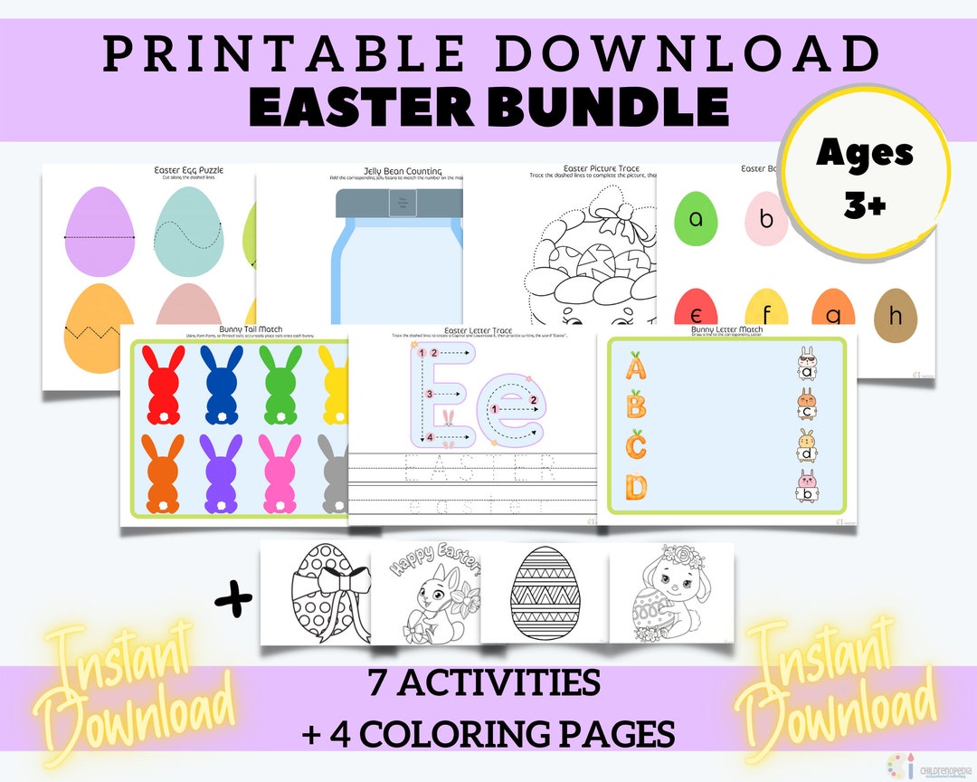 Easter Activity Bundle, for Toddlers, Preschool, Prek, Kindergarten ...