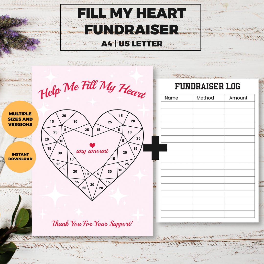 Fill My Heart Fundraiser, Help Fill My Heart Donations, Black Out Board ...