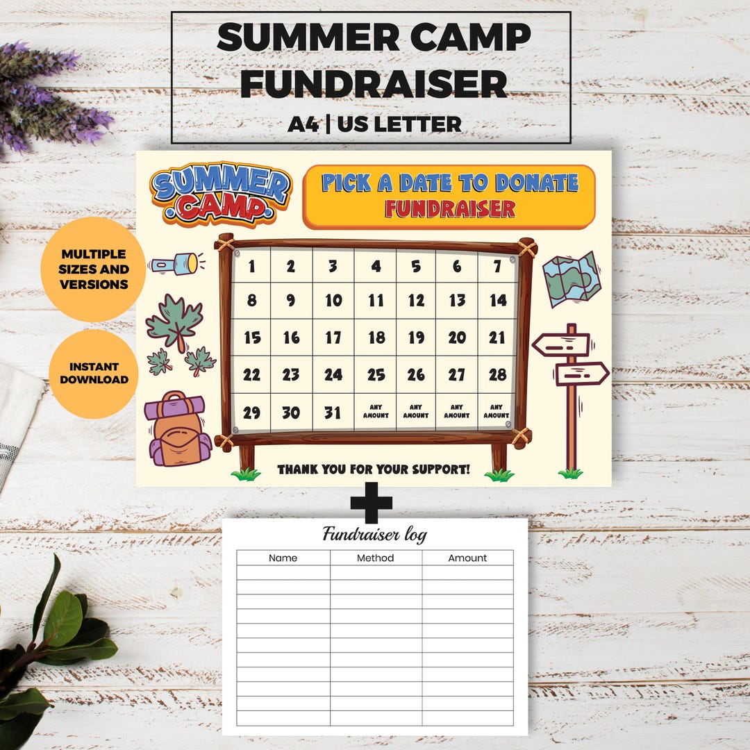 Summer Camp Fundraiser, Fundraising for Summer Camp, Fill in Fundraiser ...