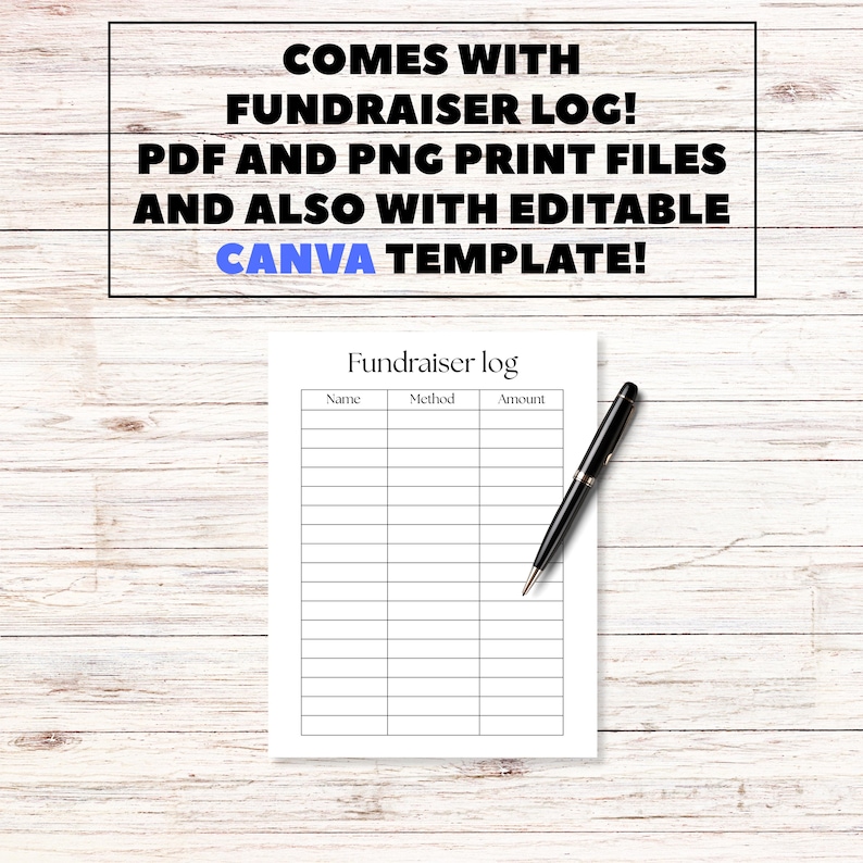 Editable Fundraising Thermometer for Nonprofit Fundraiser Tracker ...