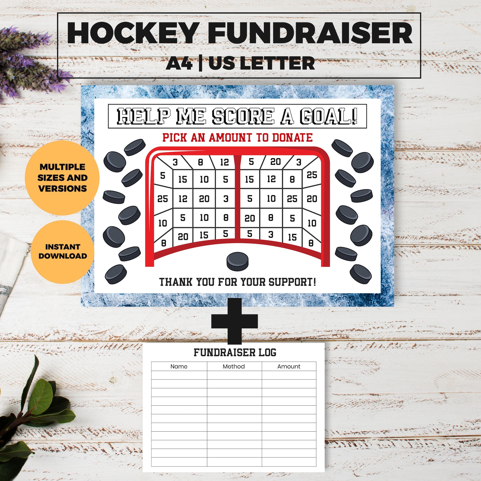 Hockey Fundraiser, Ice Hockey Donations, Fill My Love for Black Out ...