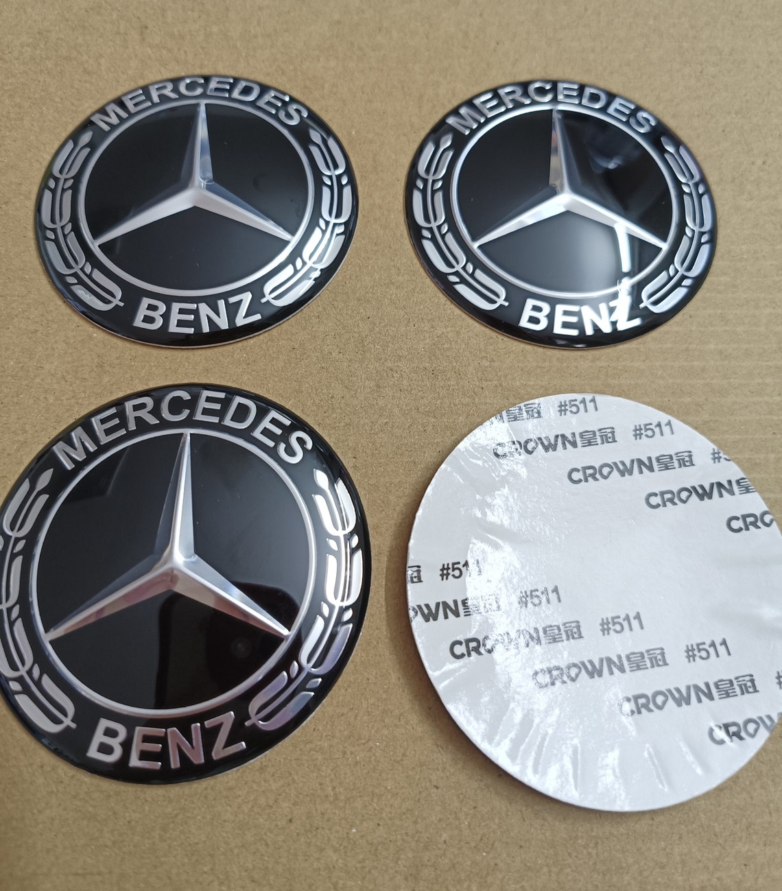 4 Black Stickers Wheel Center Hub Wheel Cap Mercedes 65mm - Etsy