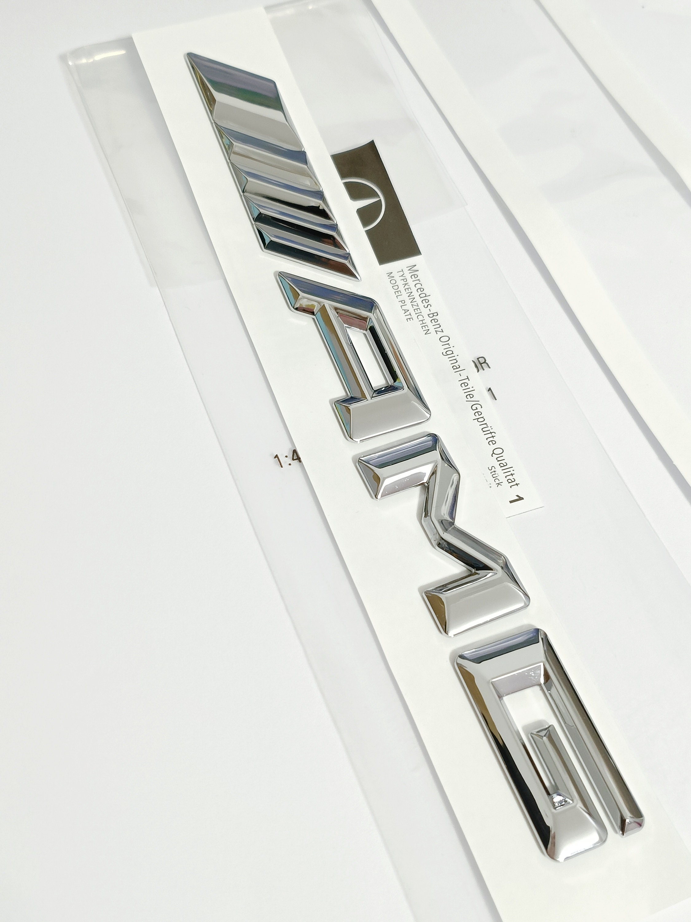 1 AMG Logo Mercedes Chrome Decals Emblem Sticker - Etsy