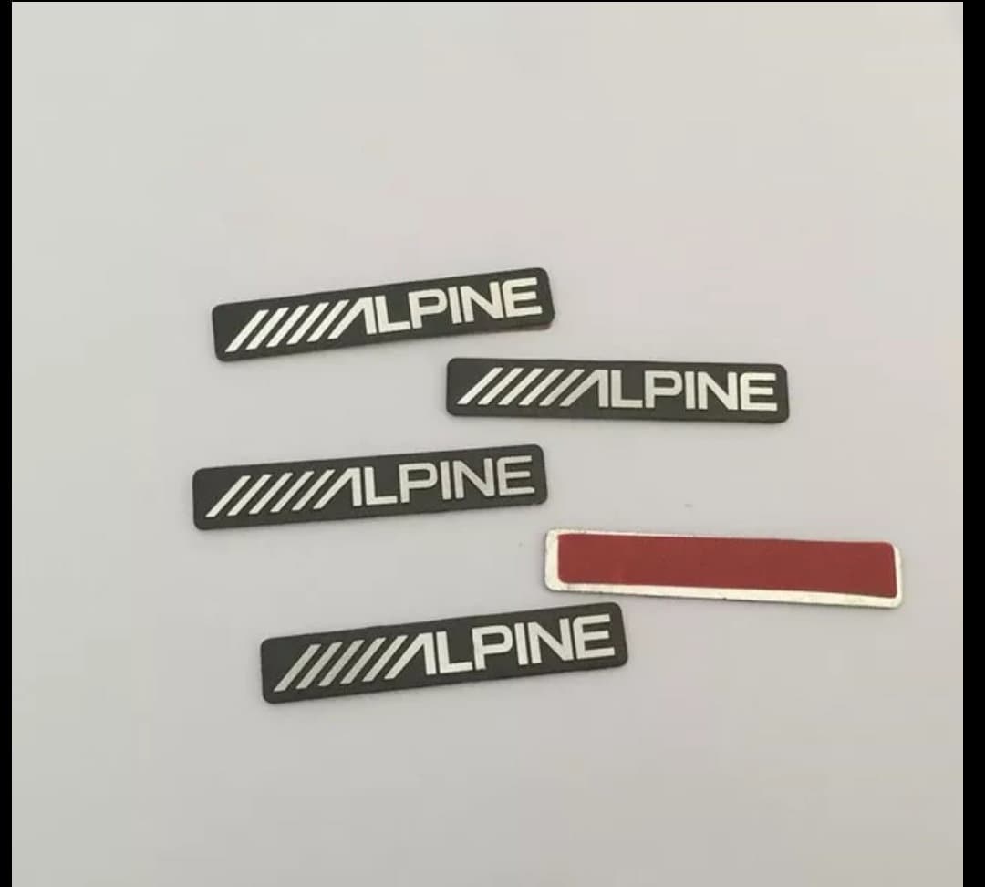 Sets of 5 Emblem Logos For-alpine Speaker Sticker - Etsy