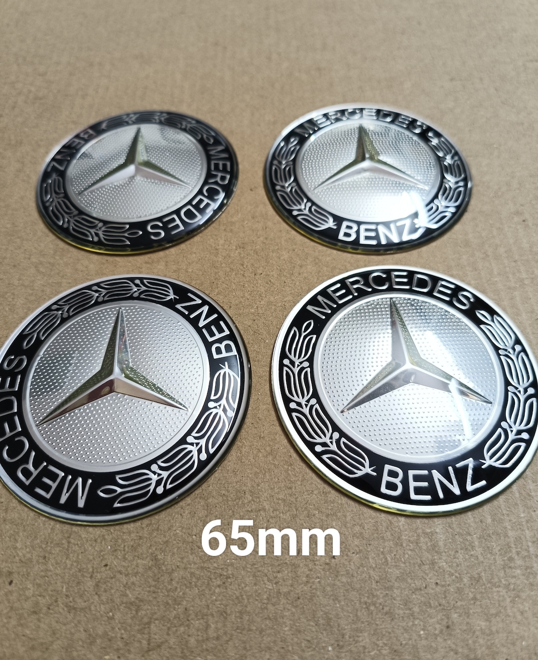 4 Black Wheel Center Hub Wheel Cap Mercedes Stickers 65mm - Etsy