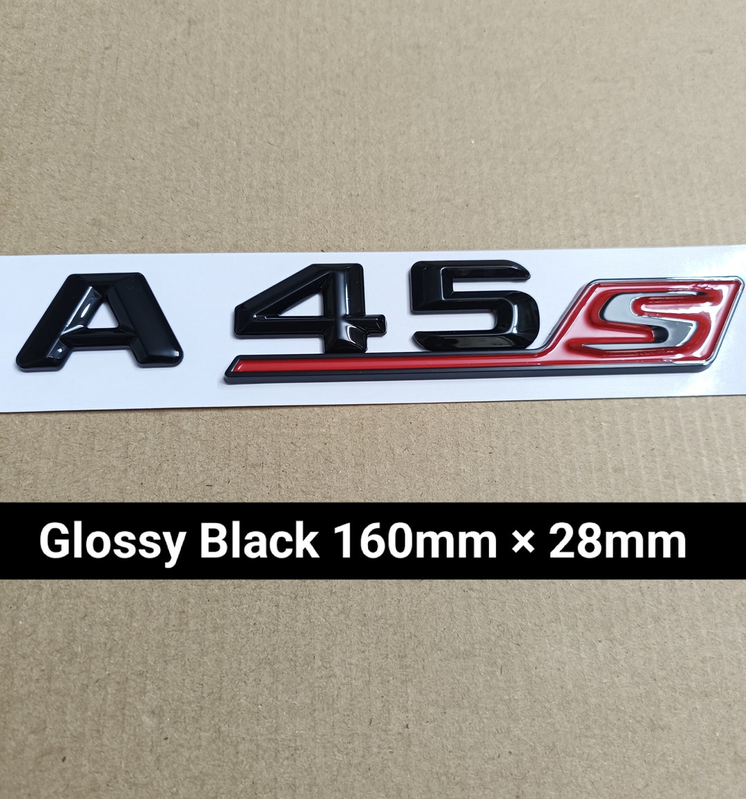 1 A 45s AMG Rear Trunk Sticker Emblem Logo in Glossy Black 160mm28mm - Etsy
