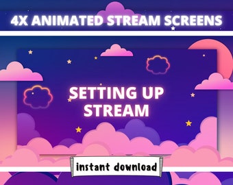 currently offline screen chibi panels brb screen 3 screens and 6 panels ...