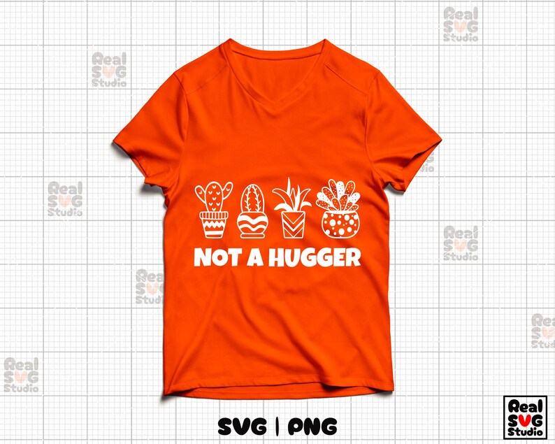 Not a Hugger SVG Cut File | Anti Hug Png | Not a Hugger Cactus Svg ...