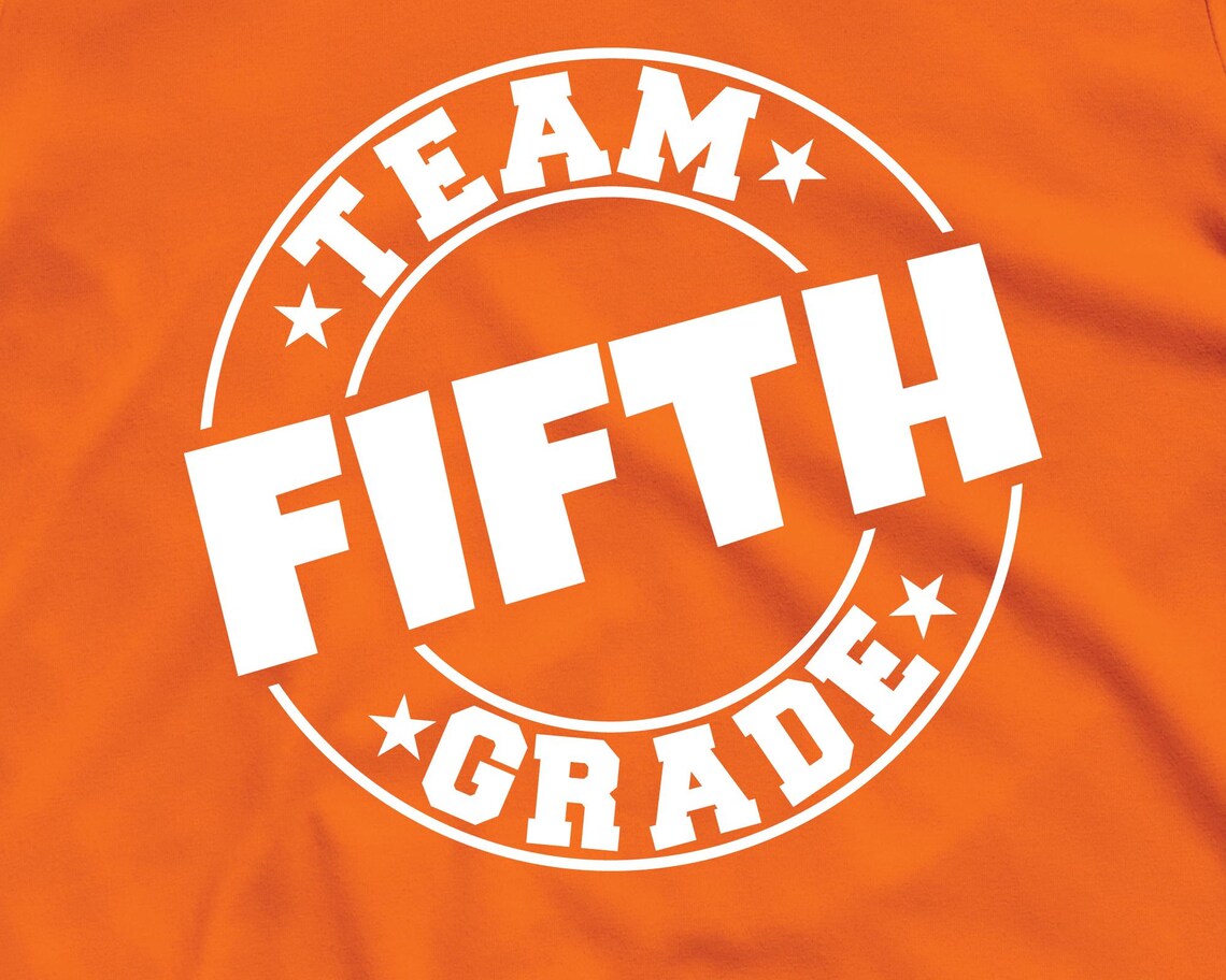 Team Fifth Grade SVG PNG: Back to School Shirt Design - Etsy