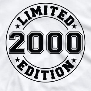 Limited Edition 2000 SVG, PNG | Birthday Svg | Est 2000 Shirt Svg ...
