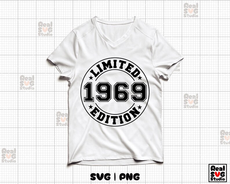 Limited Edition 1969 SVG, PNG | Birthday Svg | Est 1969 Shirt Svg ...