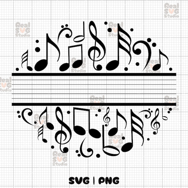 Musical Notes Svg - Etsy