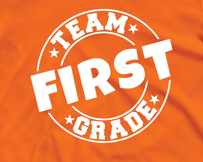 Team First Grade SVG, PNG First Day of School Svg Back to School Svg ...