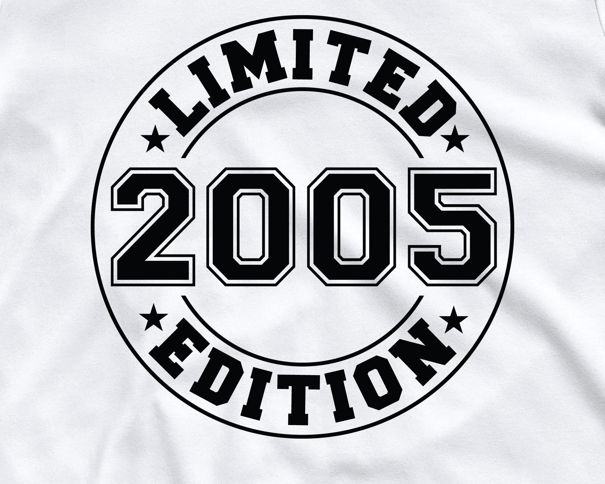 Limited Edition 2005 SVG, PNG Birthday Svg Est 2005 Shirt Svg Birthday ...