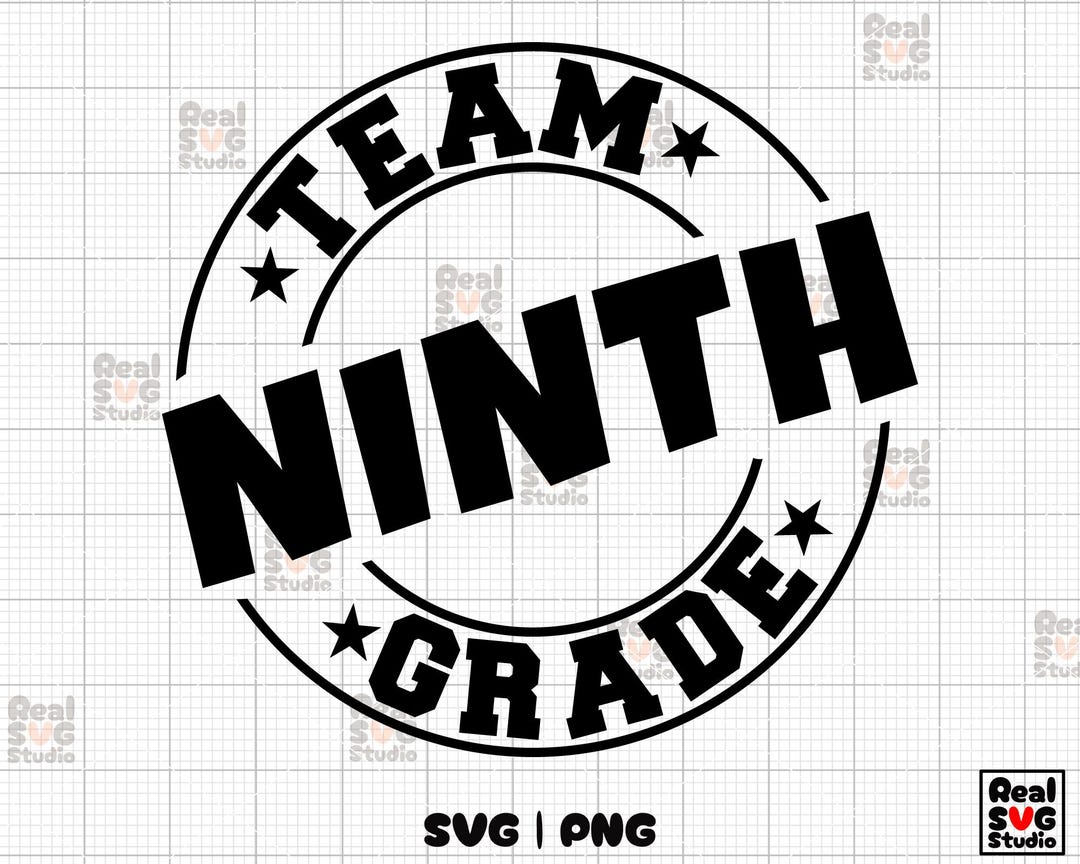 Team Ninth Grade SVG PNG: Back to School Shirt Design - Etsy