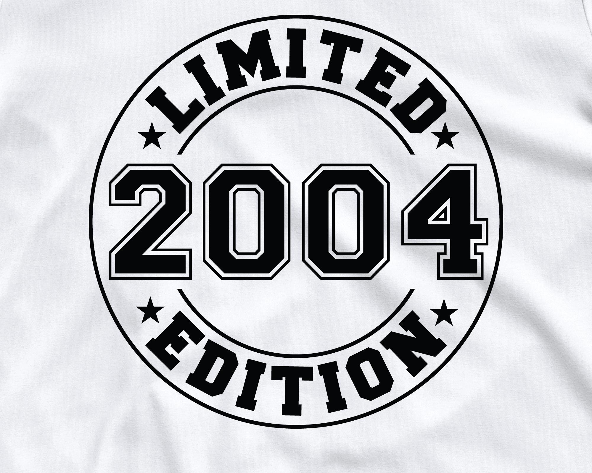Limited Edition 2004 SVG, PNG | Birthday Svg | Est 2004 Shirt Svg ...