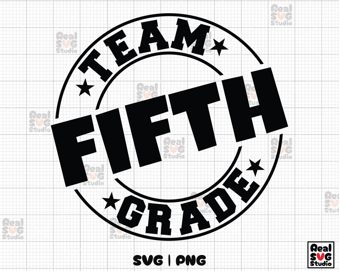 Team Fifth Grade SVG PNG: Back to School Shirt Design - Etsy