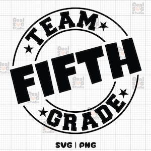 Team Fifth Grade SVG PNG: Back to School Shirt Design - Etsy