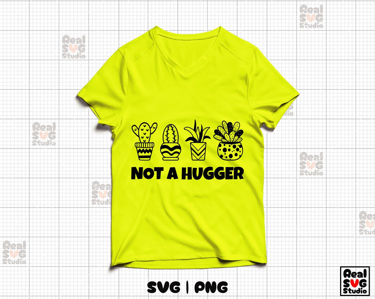 Not a Hugger Cactus SVG: Sarcastic Anti-hug PNG (printable) - Etsy