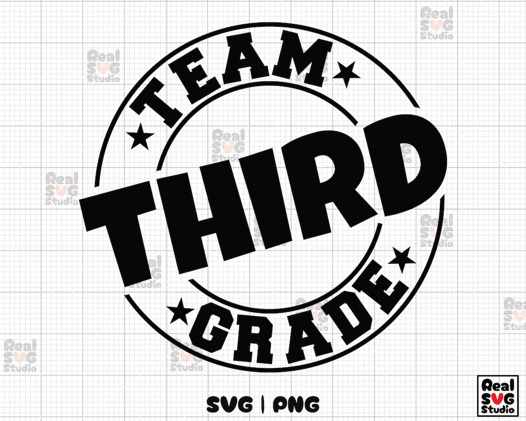 Team Third Grade SVG, PNG | First Day of School Svg | Back to School ...