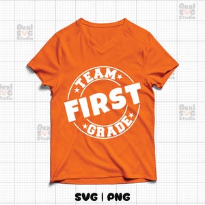 Team First Grade SVG, PNG | First Day of School Svg | Back to School ...