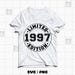1997 Limited Edition SVG PNG: 27th Birthday Cut Files (digital Download ...
