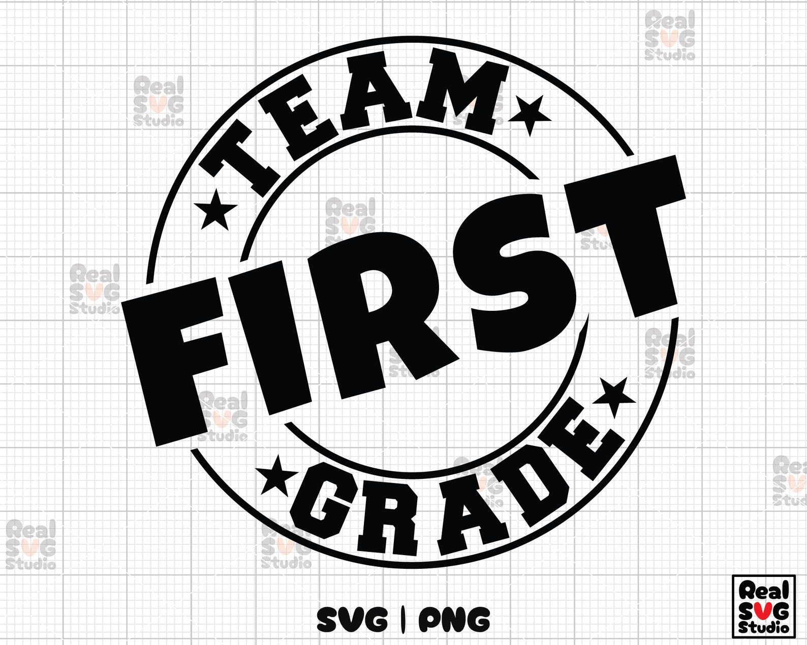 Team First Grade SVG, PNG | First Day of School Svg | Back to School ...