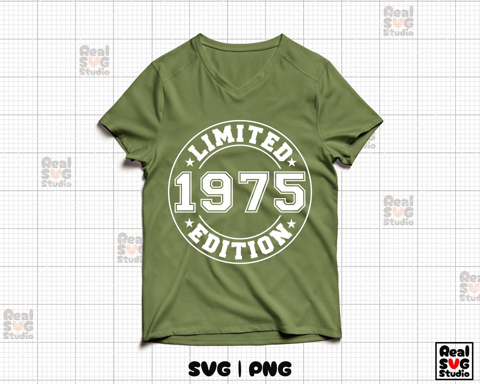 Limited Edition 1975 Birthday Design (SVG, PNG) - Etsy