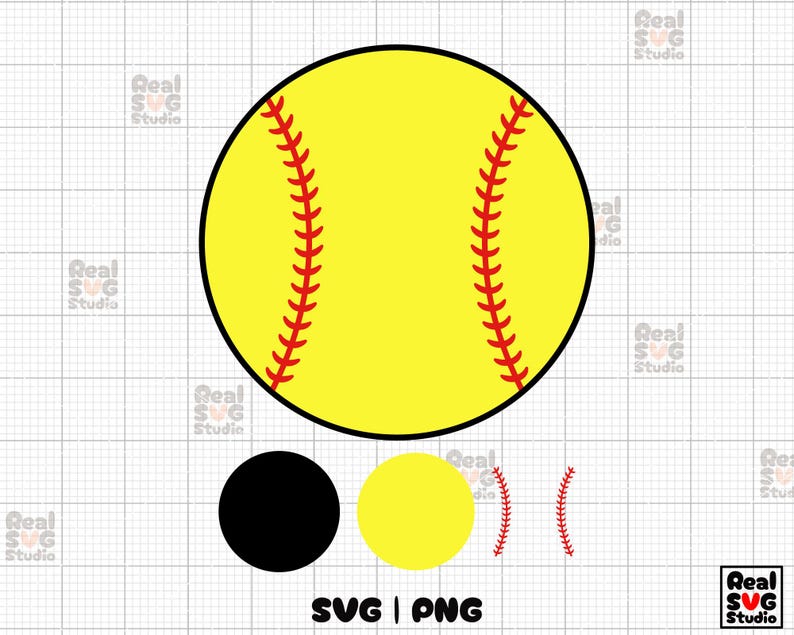 Softball SVG PNG Files Instant Download | Ball Svg | Sport Softball Mom ...