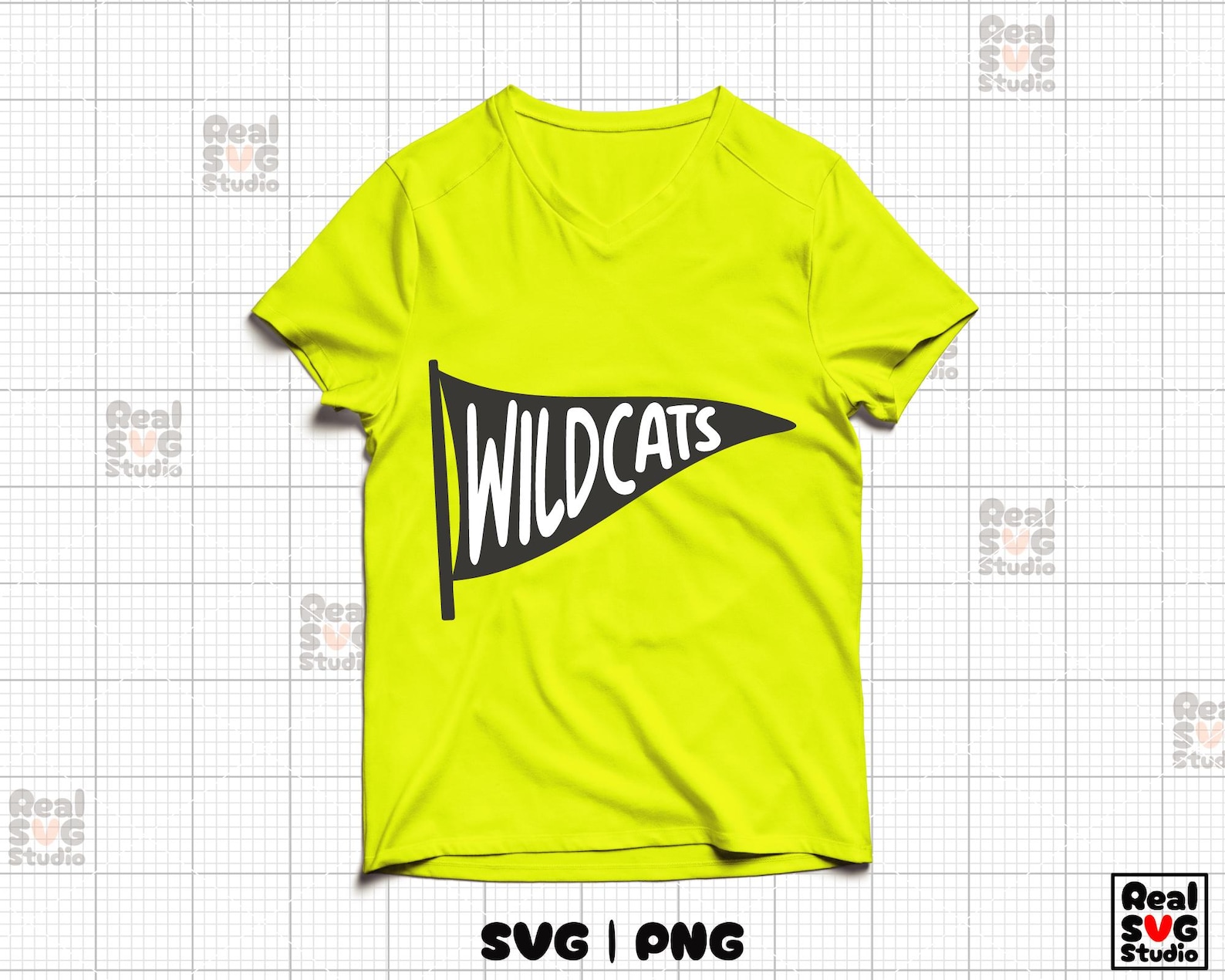 Wildcats Team Pennant SVG PNG: Sports Cut File (instant Download) - Etsy