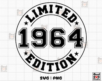 Legends Were Born 1964 Svg, 60th Birthday Svg, Aged to Perfection ...