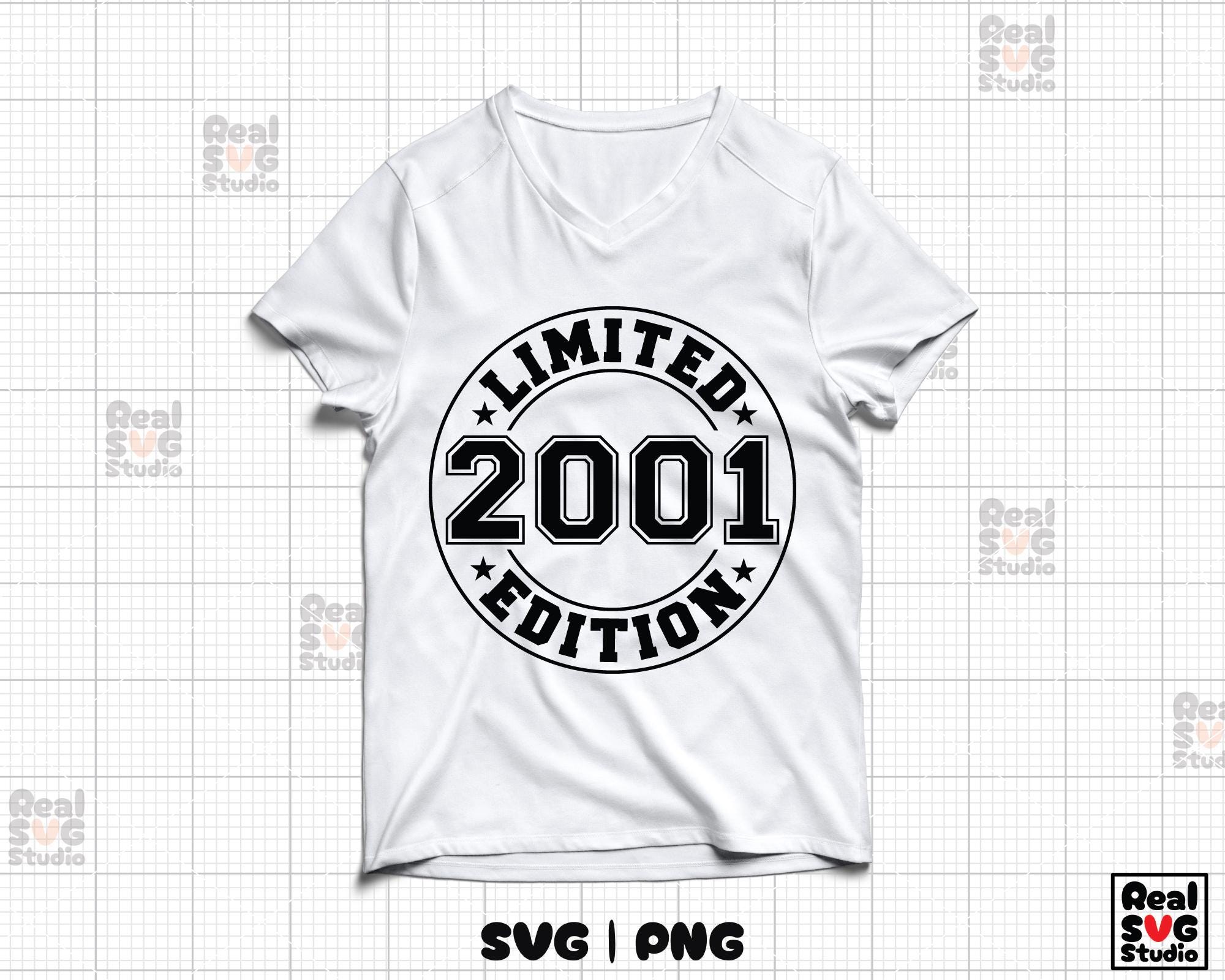 Limited Edition 2001 SVG, PNG Birthday Svg Est 2001 Shirt Svg Birthday ...