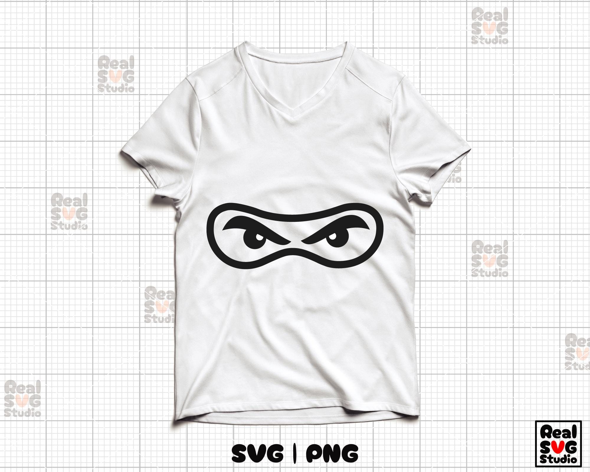 Ninja Eyes Mask SVG PNG: Birthday Party Printable - Etsy