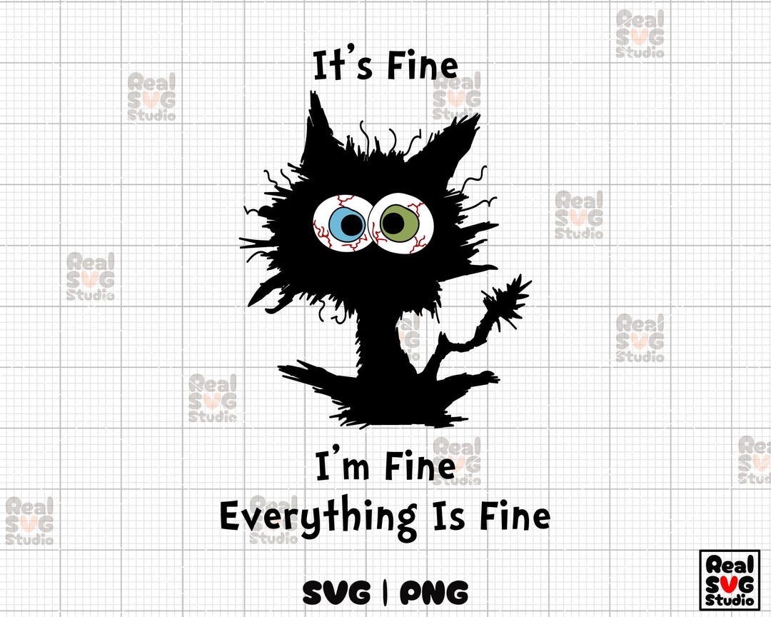 Electrocuted Cat SVG: Funny Sublimation Design (PNG, SVG) - Etsy