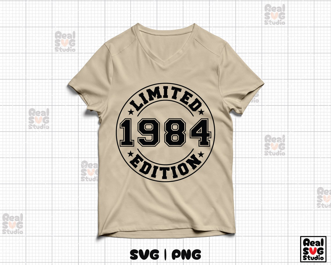 Limited Edition 1984 SVG PNG: 40th Birthday Cut Files - Etsy