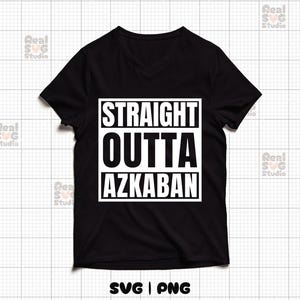 Straight Outta Azkaban SVG PNG, Straight Outta Cricut & Silhouette File ...
