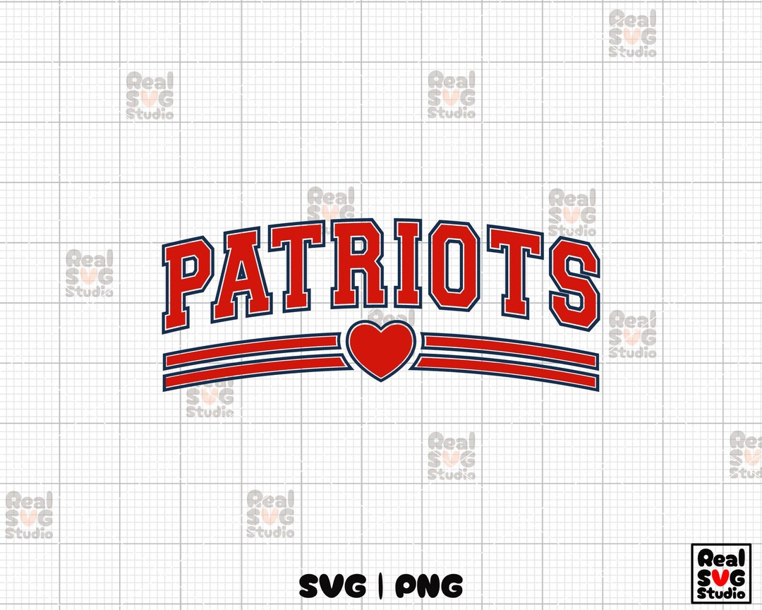 Patriots Football Jersey Letter Svg Png: Varsity Arched Team Name ...