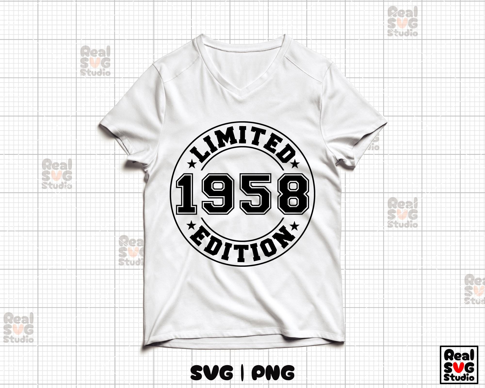 1958 Limited Edition SVG, PNG: 66th Birthday Cut Files - Etsy