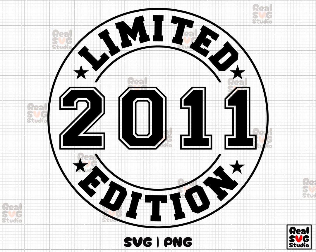 Limited Edition 2011 SVG, PNG | Birthday Svg | Est 2011 Shirt Svg ...