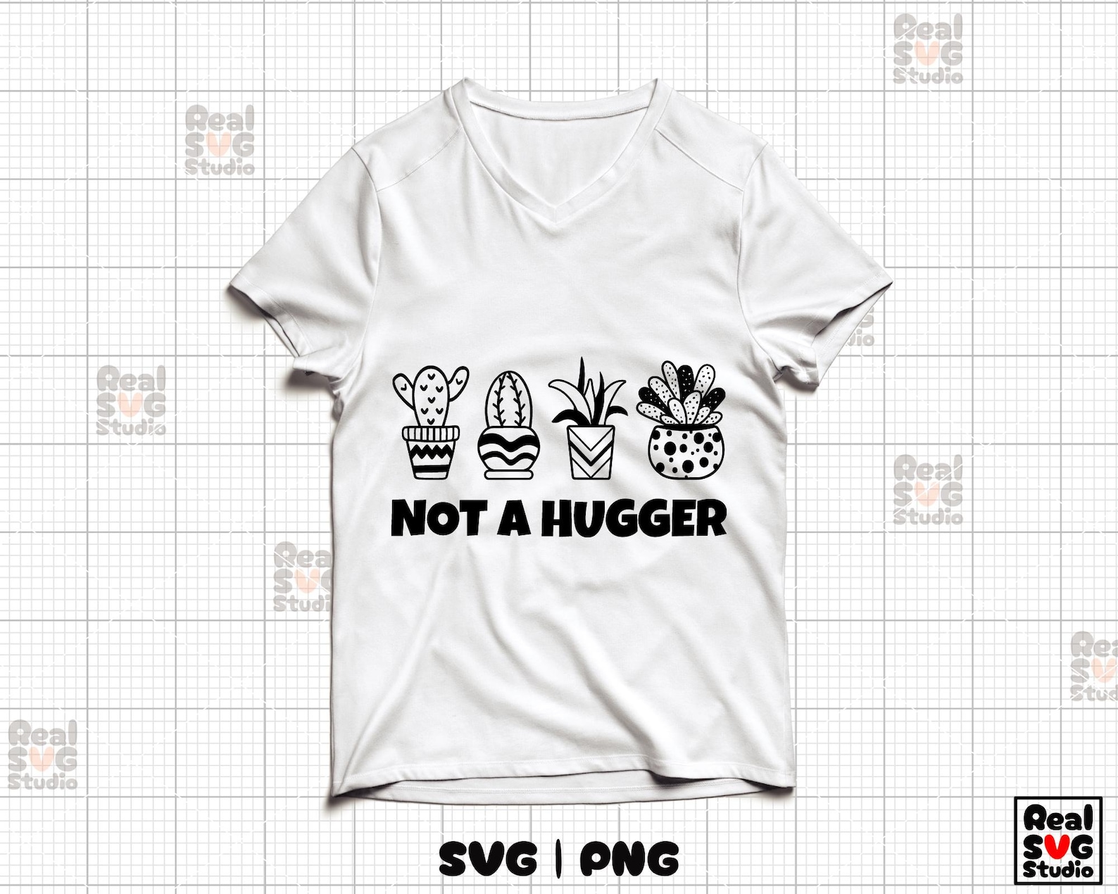 Not a Hugger SVG Cut File | Anti Hug Png | Not a Hugger Cactus Svg ...