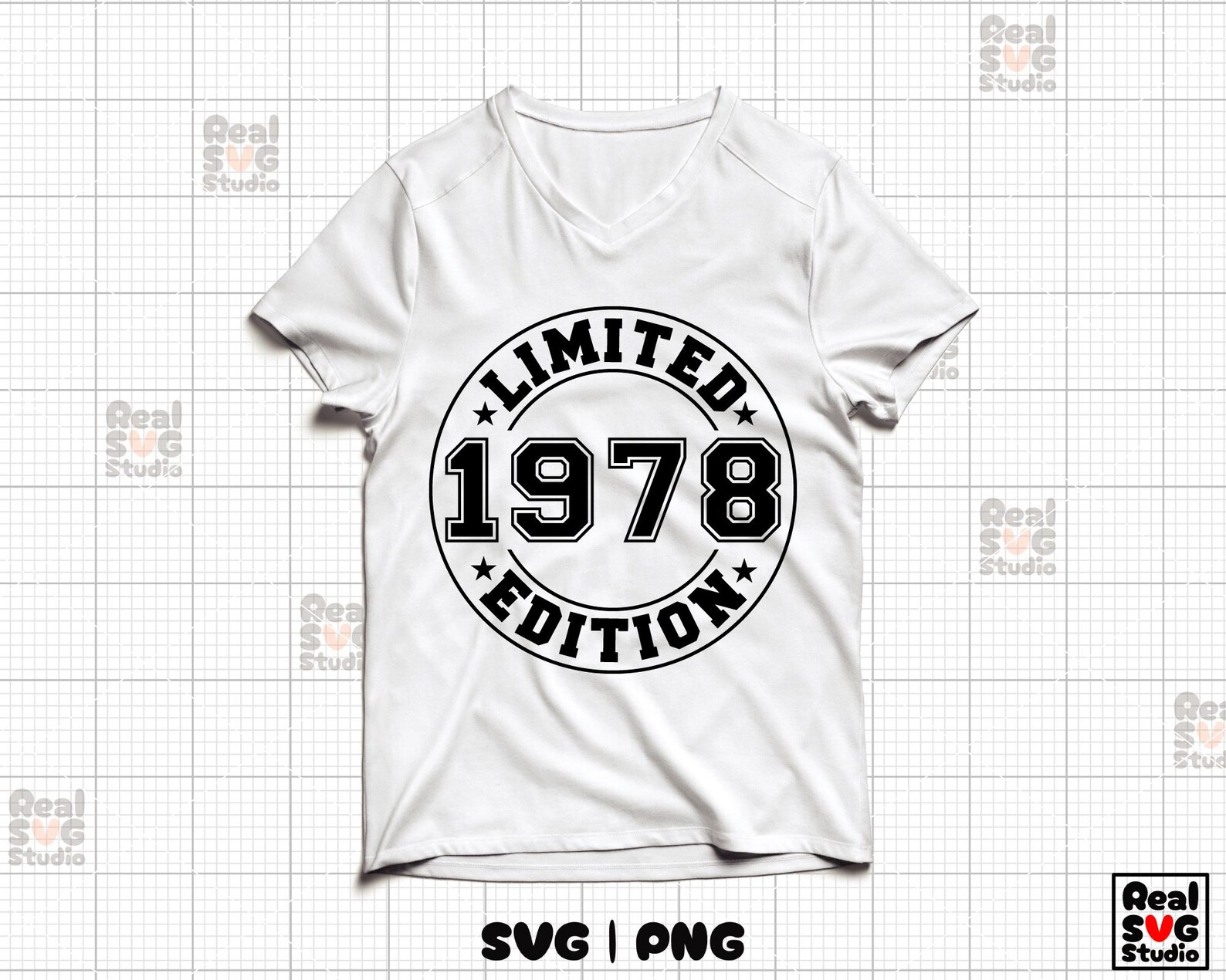 Limited Edition 1978 Birthday SVG PNG Cut Files - Etsy