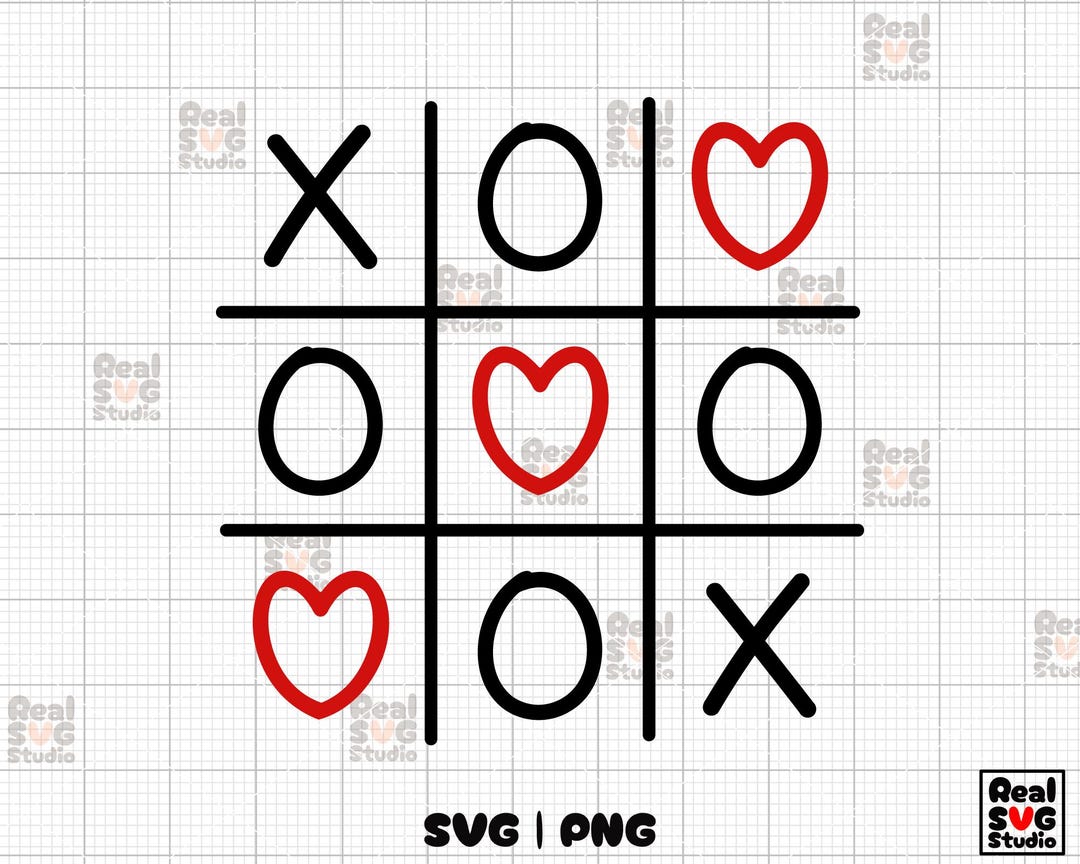 XOXO Valentines Day Svg Png | Tic Tac Toe Valentines Shirt Design ...