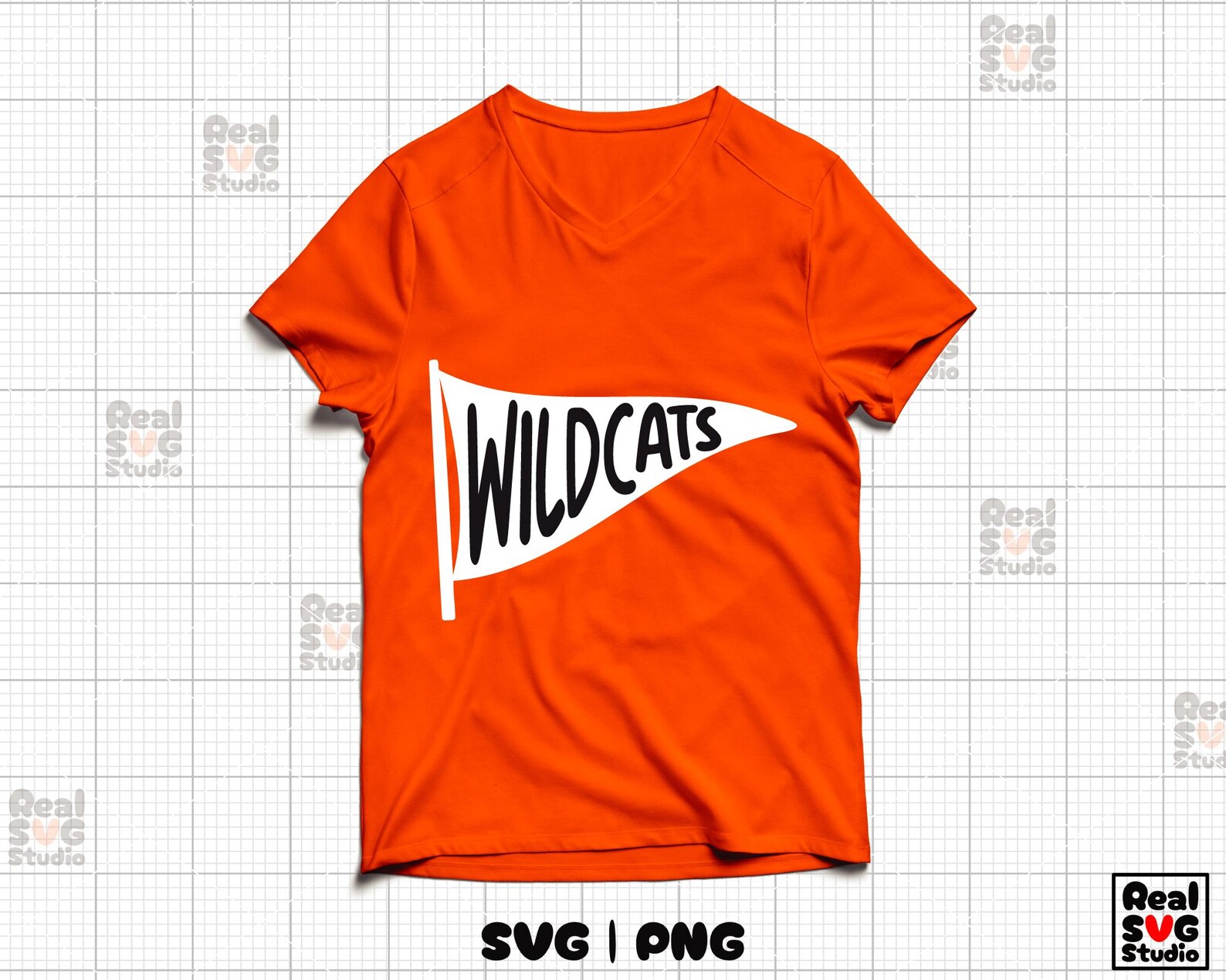 Wildcats Team Pennant SVG PNG: Sports Cut File (instant Download) - Etsy