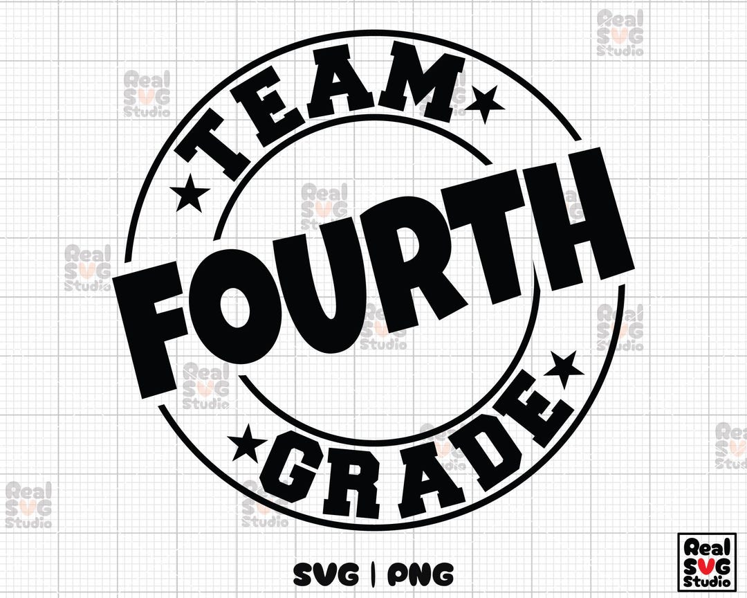 Team Fourth Grade SVG PNG | First Day of School Svg | Back to School ...