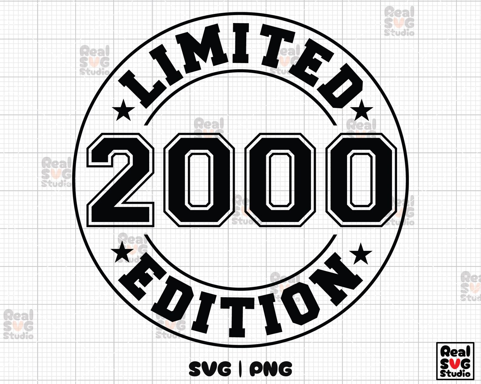 Limited Edition 2000 SVG, PNG | Birthday Svg | Est 2000 Shirt Svg ...