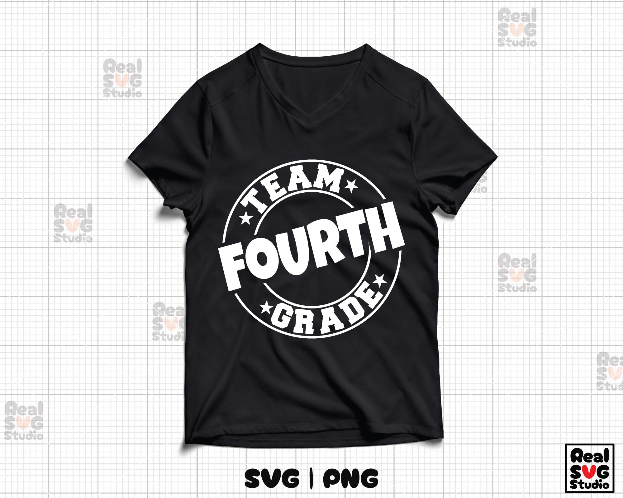 Team Fourth Grade SVG PNG: Back to School Shirt Design (digital ...